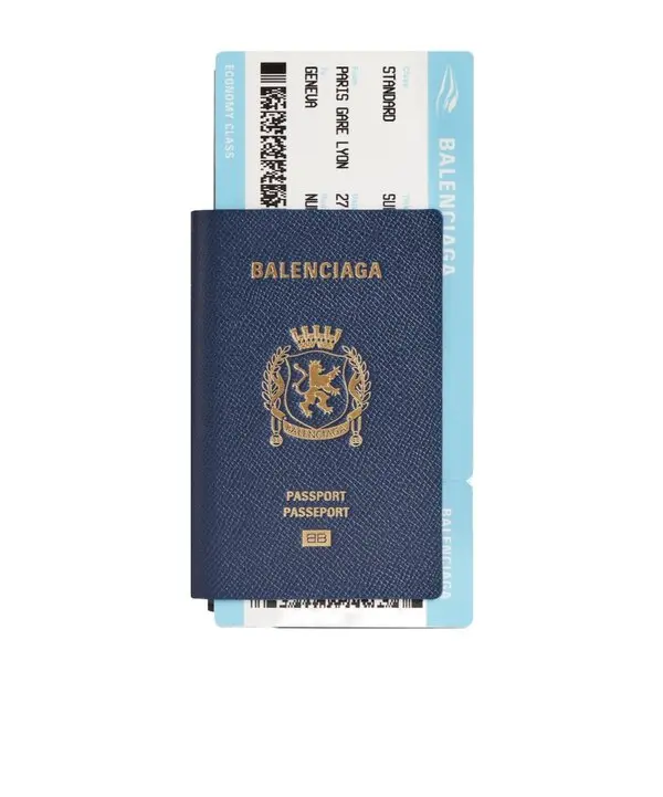 Balenciaga Passport Long Wallet - Blue
