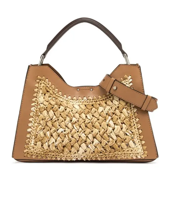 GIANNI CHIARINI Aurora Woven Shoulder Bag