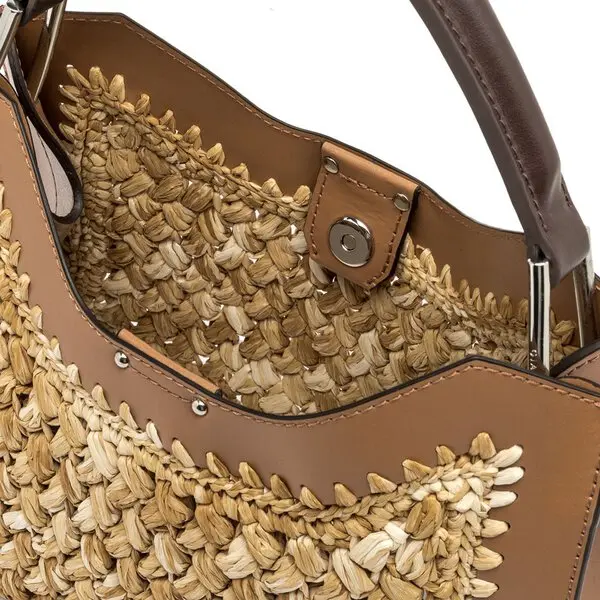 GIANNI CHIARINI Aurora Woven Shoulder Bag