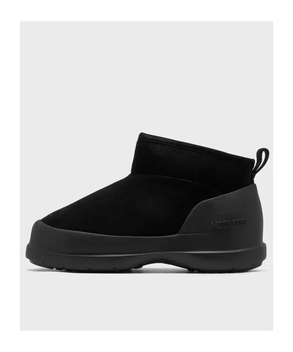 Moon Boot Luna Logo Debossed Slip-on Boots - Black