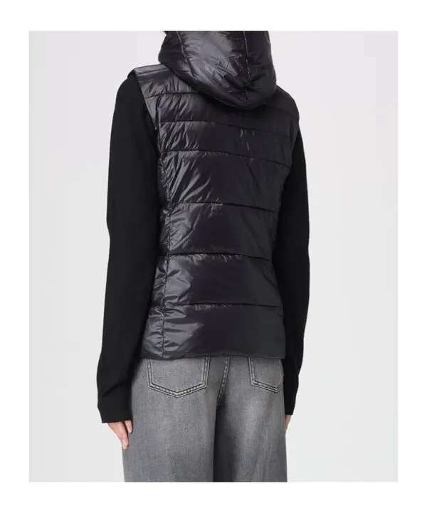 Patrizia Pepe Hooded Padded Jacket With Zip Closure