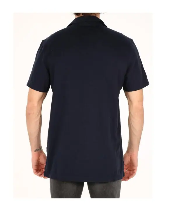 JAMES PERSE Short-sleeved Jersey Polo Shirt - Black