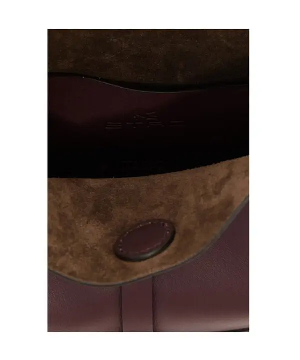 Etro Small Pony Leather Shoulder Bag - Brown