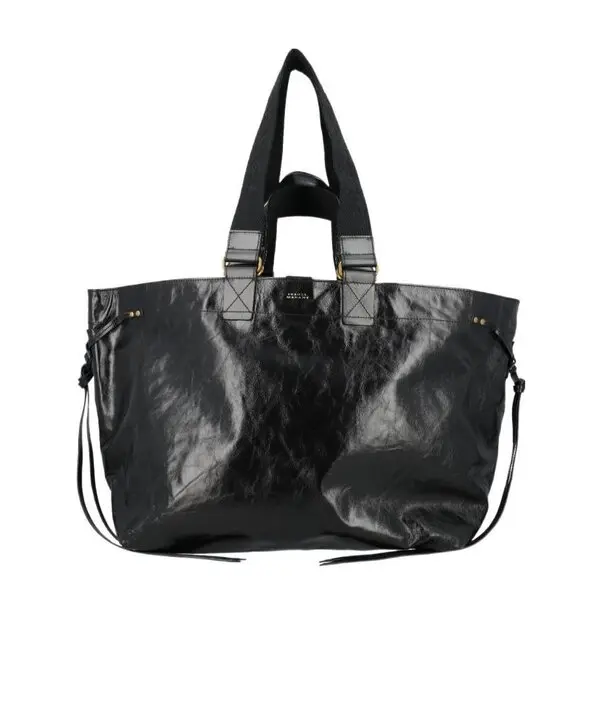 Isabel Marant Étoile Logo Shoulder Bag - Black