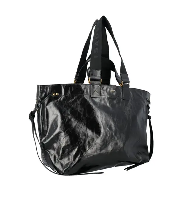 Isabel Marant Étoile Logo Shoulder Bag - Black