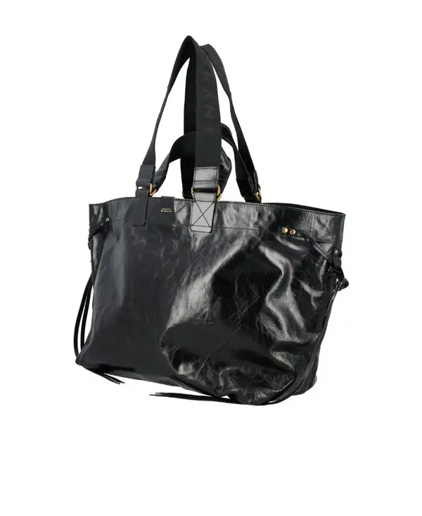 Isabel Marant Étoile Logo Shoulder Bag - Black