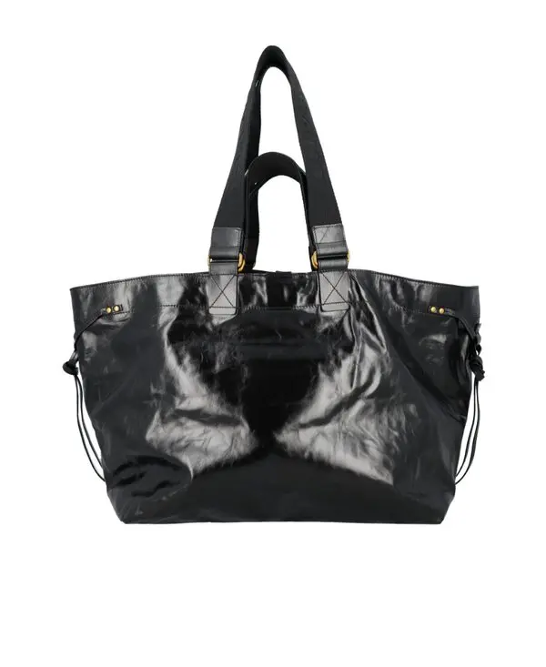 Isabel Marant Étoile Logo Shoulder Bag - Black
