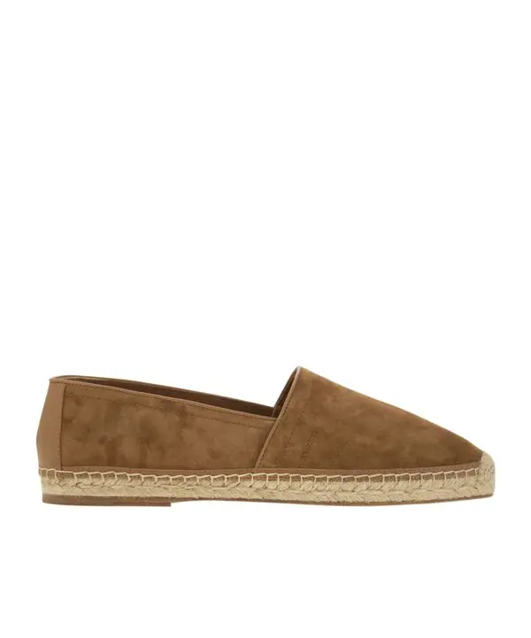 Brunello Cucinelli Logo Printed Slip-on Espadrilles - Brown
