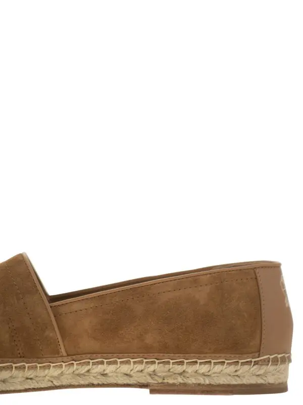 Brunello Cucinelli Logo Printed Slip-on Espadrilles - Brown