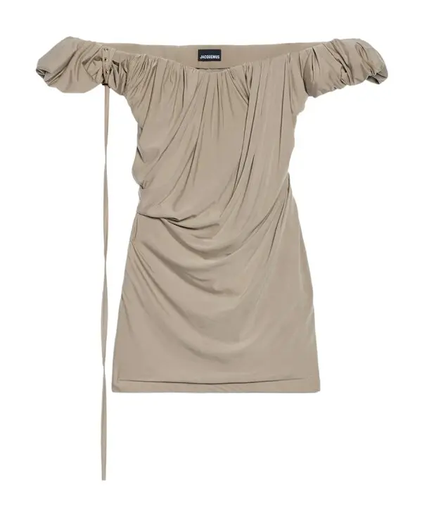 Jacquemus La Robe Ciceri Draped Mini Dress
