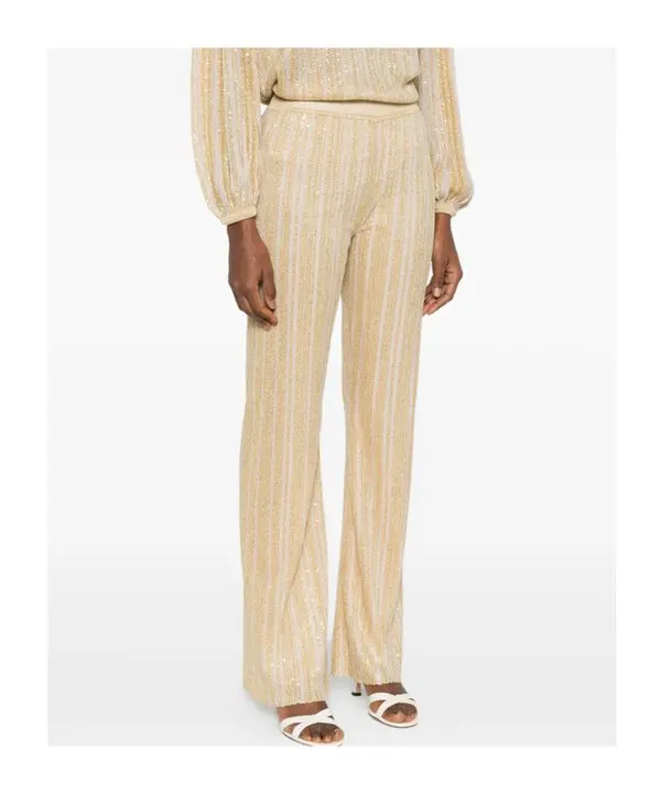 Missoni Sequin-embellished Striped Trousers