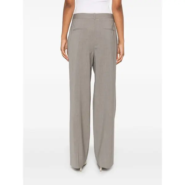 Theory Straight-leg Tailored Trousers - Gray