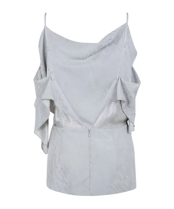 MAISON MARGIELA Folded Jacquard Top - Gray