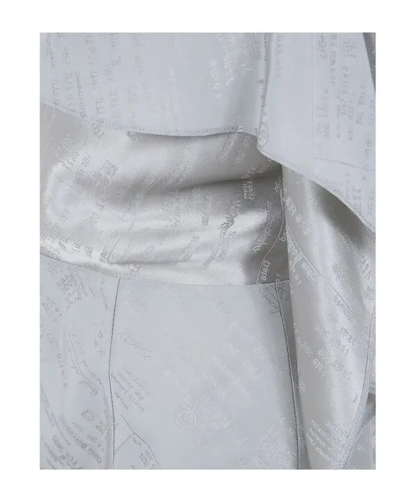 MAISON MARGIELA Folded Jacquard Top - Gray