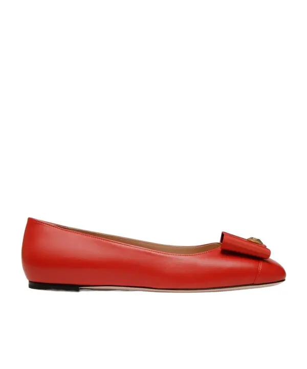 Bally B-bow Ballet Flats - Red