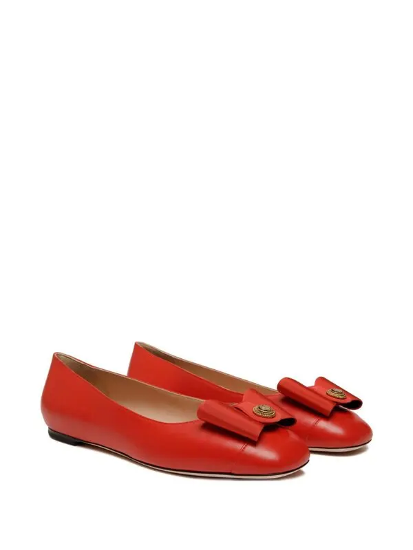 Bally B-bow Ballet Flats - Red