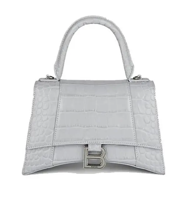 Balenciaga Hourglass Small Top Handle Bag - Gray