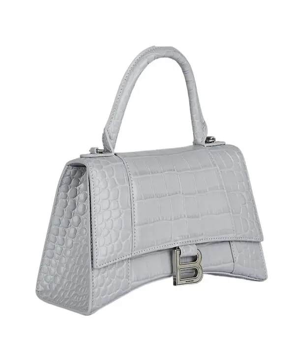Balenciaga Hourglass Small Top Handle Bag - Gray