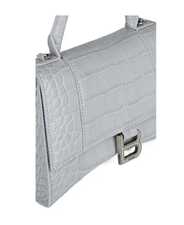 Balenciaga Hourglass Small Top Handle Bag - Gray