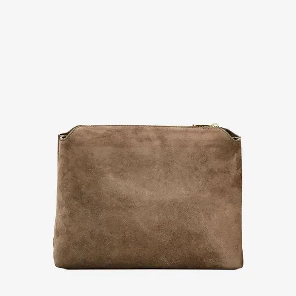 Khaite Lina Zipped Crossbody Bag - Brown