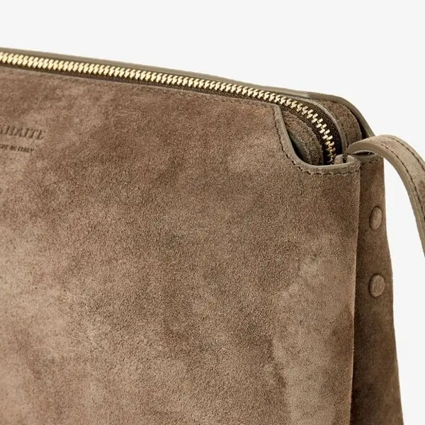 Khaite Lina Zipped Crossbody Bag - Brown