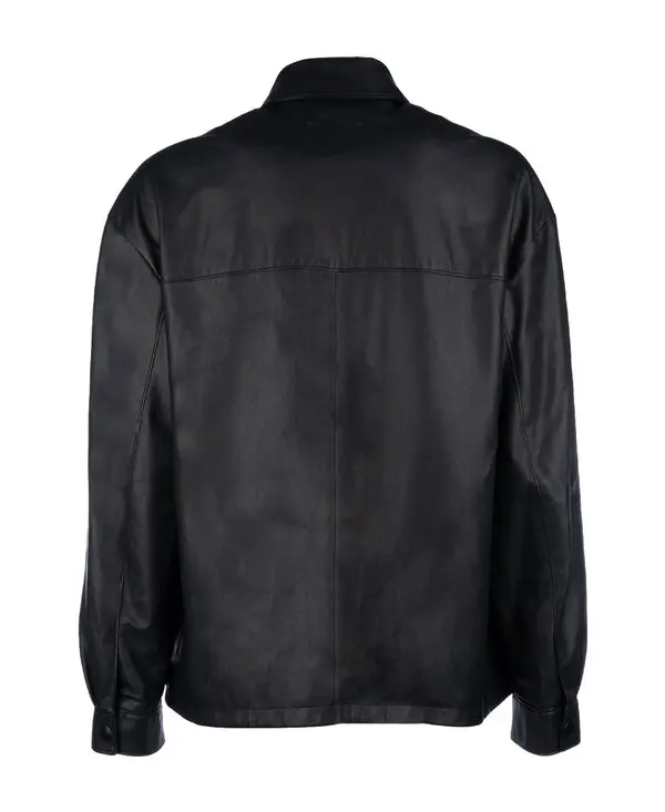 Prada Leather Zip-up Jacket