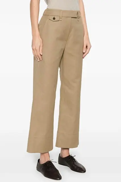 Brunello Cucinelli Cropped Chino Trousers - Brown