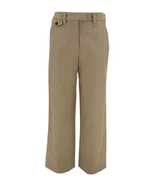 Brunello Cucinelli Embellished Cropped Chino Trousers - No