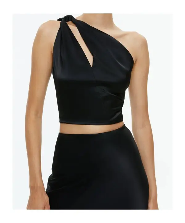 ALICEOLIVIA Piera One-shoulder Twisted Vest