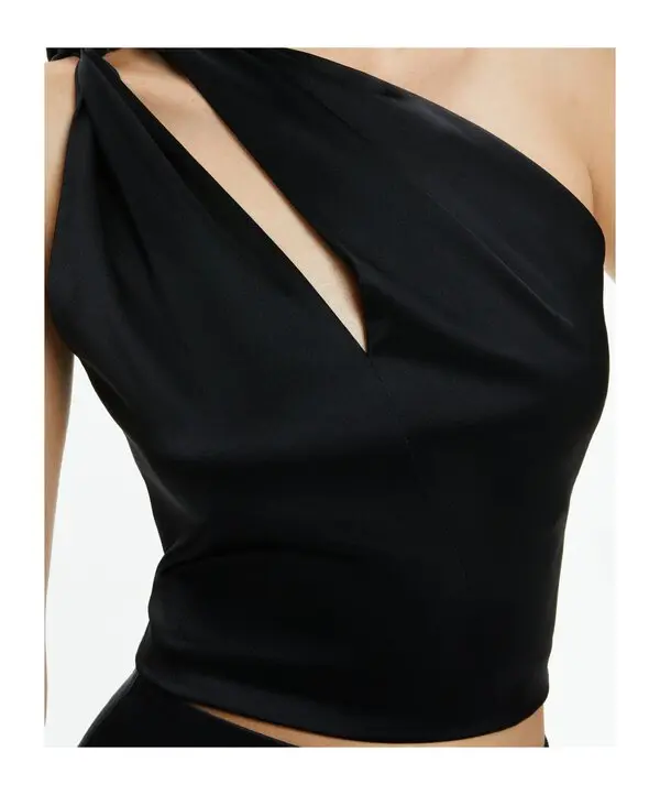 ALICEOLIVIA Piera One-shoulder Twisted Vest