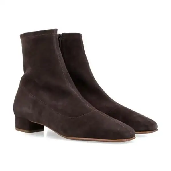 By Far Square Toe Ankle Boots