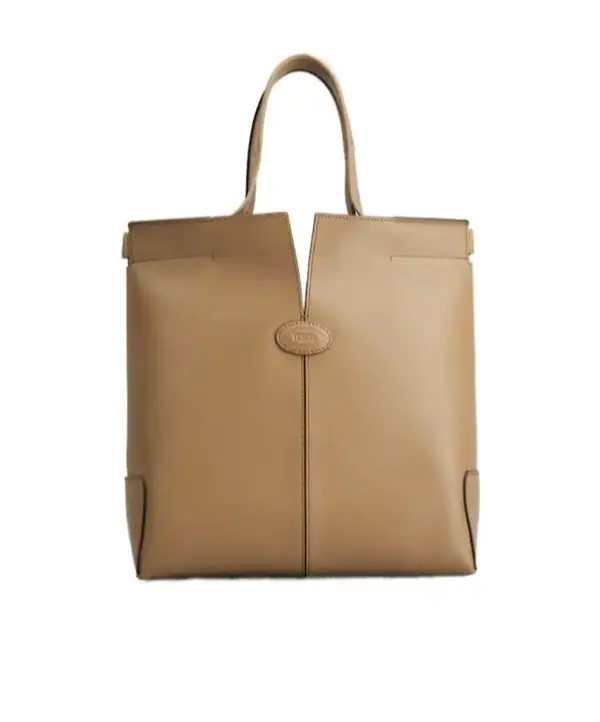 TOD'S Small Di Bag With Embossed Logo - Brown