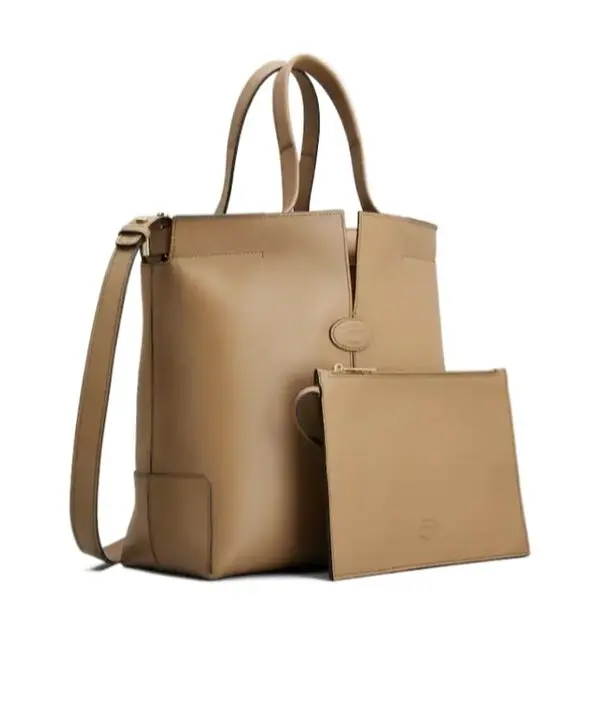 TOD'S Small Di Bag With Embossed Logo - Brown