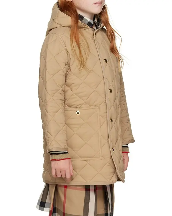Burberry Diamond-quilted Hooded Coat