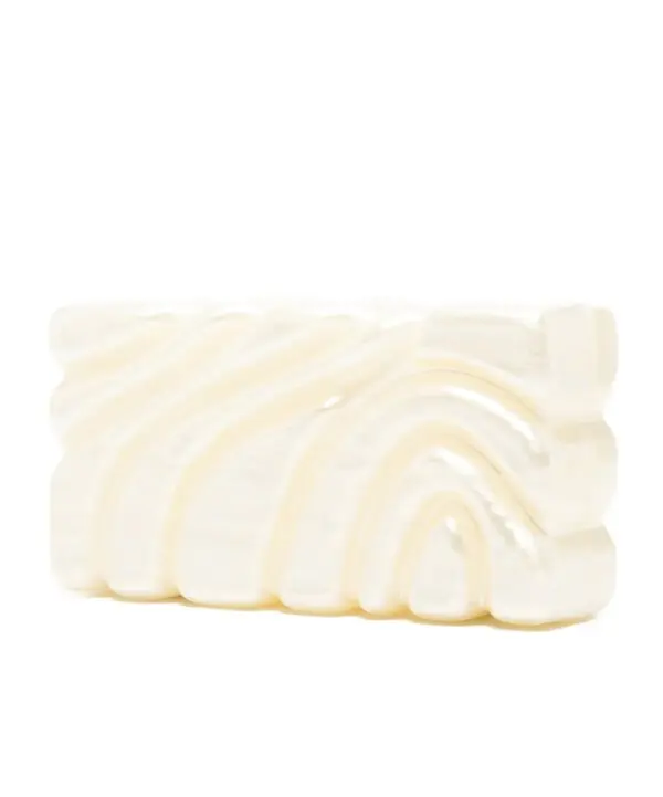 Cult Gaia Aura Logo Lettering Clutch Bag - Ivory