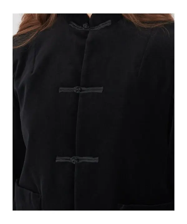 Comme Des Garçons Long Sleeve Casual Jacket With Japanese Knot Detail