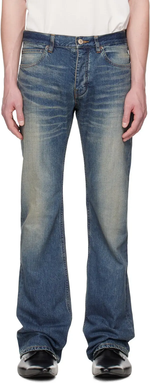 Balenciaga Straight-leg Jeans - Gray