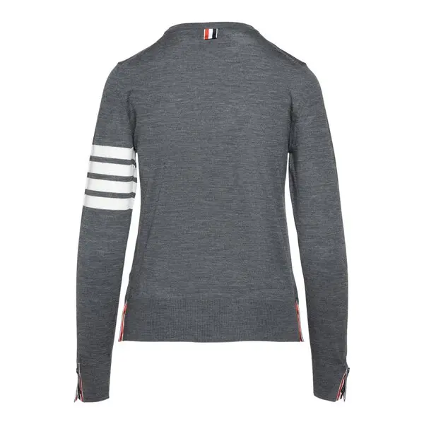 Thom Browne 4-bar Crewneck Knit Jumper