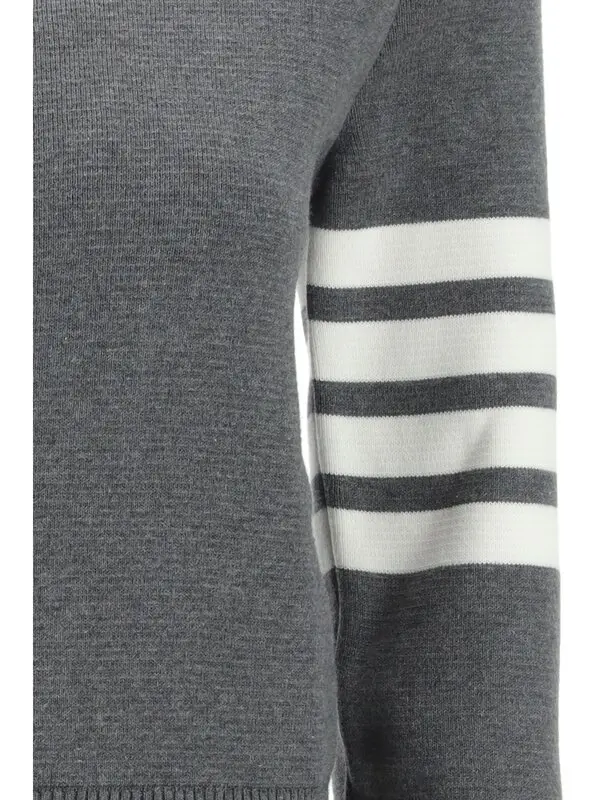 Thom Browne 4-bar Crewneck Knit Jumper