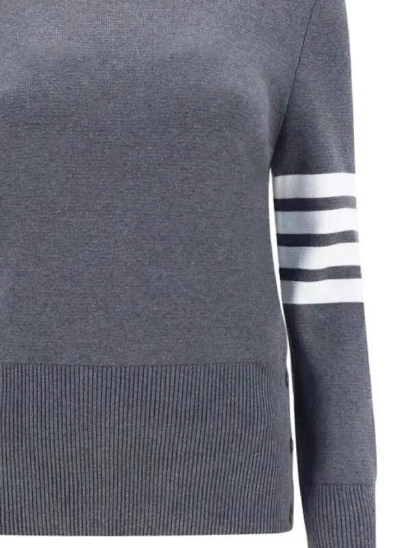 Thom Browne 4-bar Crewneck Knit Jumper