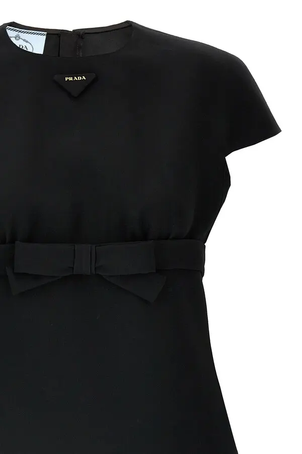 Prada Sablé Compact Short Dress