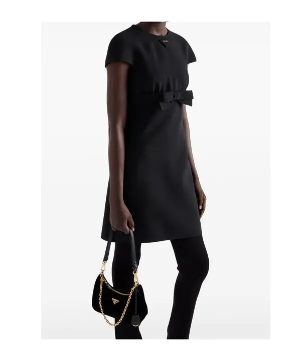 Prada Sablé Compact Short Dress