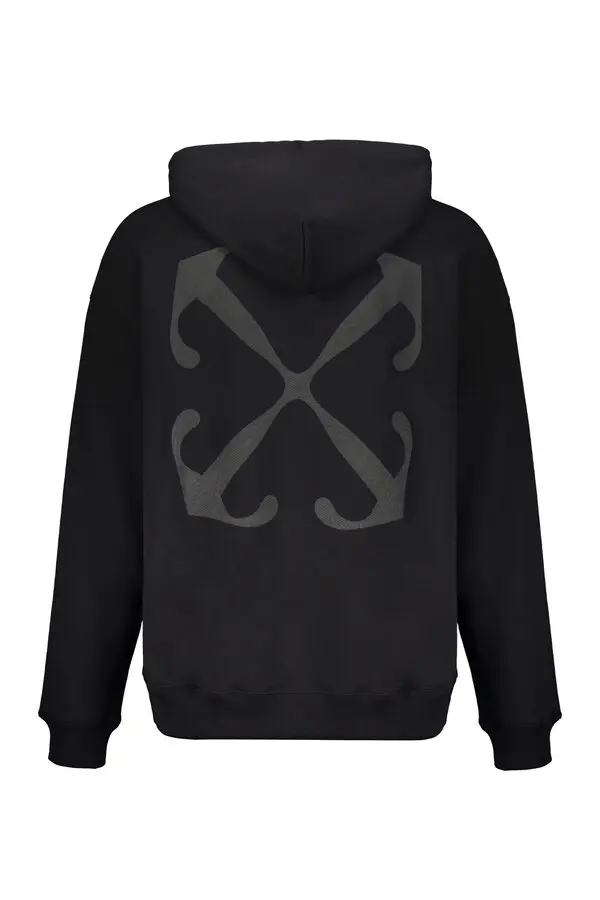 Off-White Arrow Logo Hoodie - Black