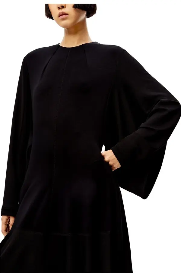 Loewe Long-sleeve Handkerchief Hem Dress