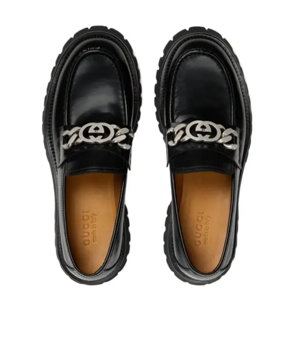 Gucci Gg Chain Embellished Platform Loafers