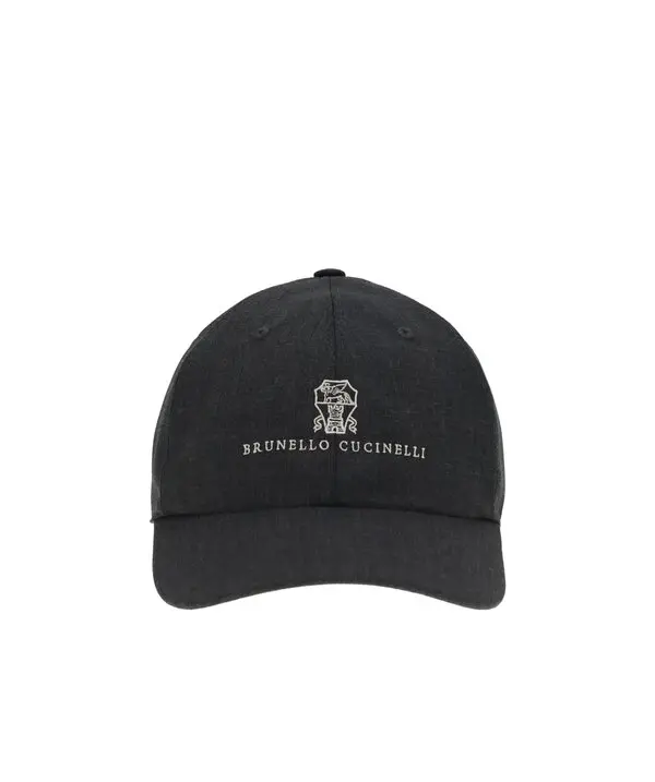Brunello Cucinelli Embroidered Logo Baseball Cap - Black