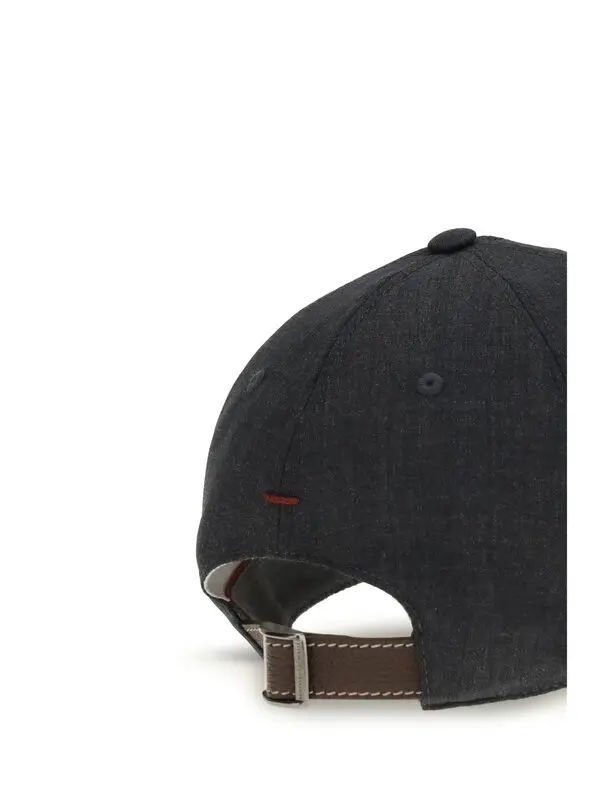 Brunello Cucinelli Embroidered Logo Baseball Cap - Black