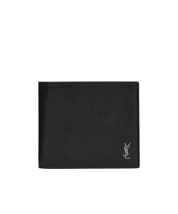Saint Laurent Tiny Cassandre East/west Wallet - Black
