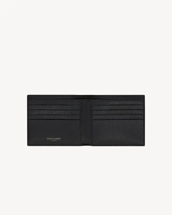 Saint Laurent Tiny Cassandre East/west Wallet - Black