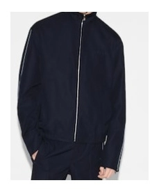 Gucci Embroidered Twill Zip-up Jacket - Dark Blue